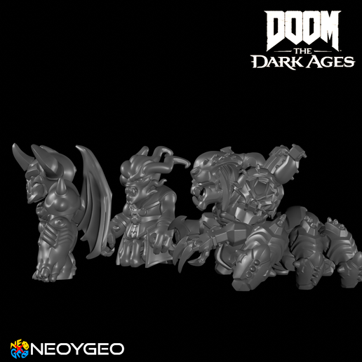 🏹 TOYS PACK CYBERDEMON - VAGARY - ACOLYTE - DOOM THE DARK AGES・ STL ...
