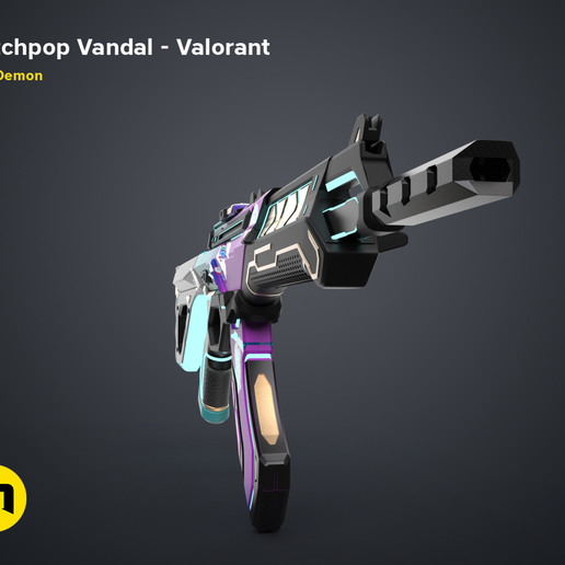 3D file Glitchpop Vandal - Valorant・3D print design to download・Cults