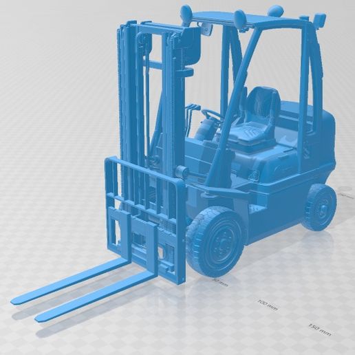 3D file TCM FD35 E1 Forklift 2019 Printable 🧸 ・3D printable model to ...