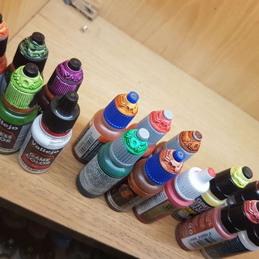 🎨 caps to paint for your paint pot・Free STL File for 3D printing・Cults