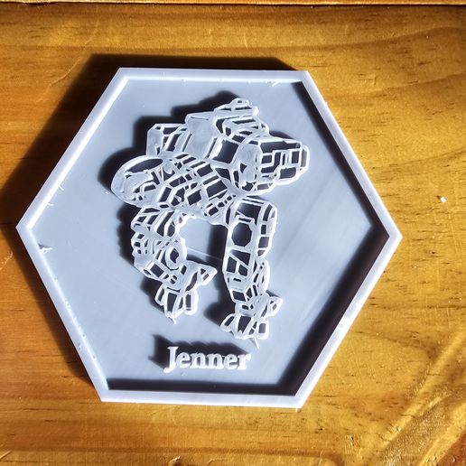 ⚔ Battletech Mech Coasters・Free STL File for 3D printing・Cults