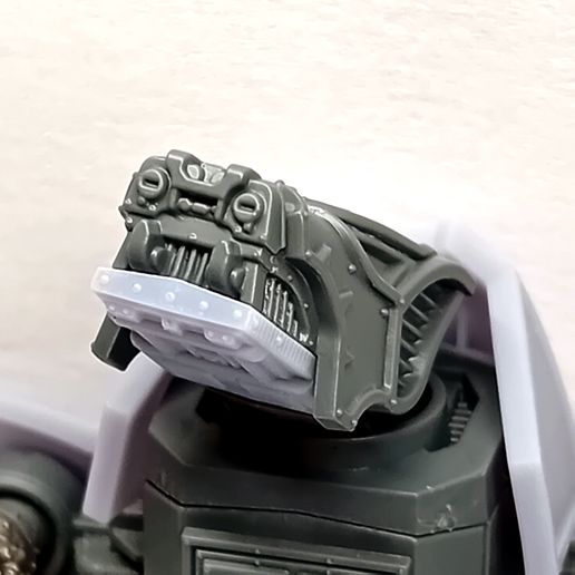 🎲 Alternative Armour - Warhound chin・Free STL File for 3D printing・Cults