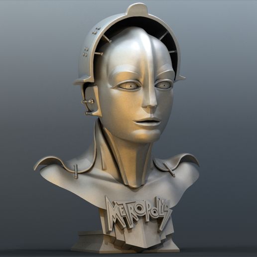 Archivo STL Busto de Maria, la Androide de Metropolis 🤖 ・Modelo para descargar y imprimir en 3D ...