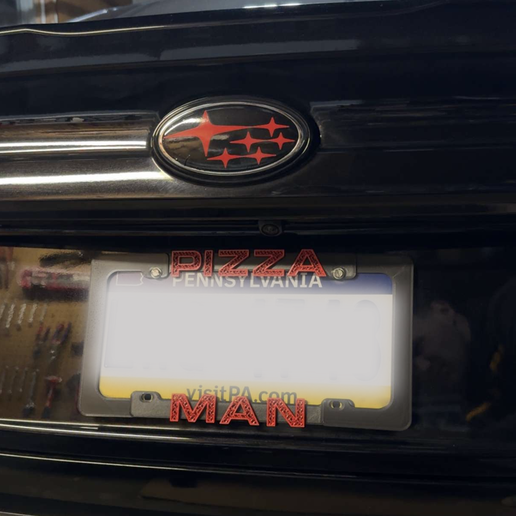 🖼️ Modular License Plate Frame - 4-Piece Design for Printing on Any Bed ...
