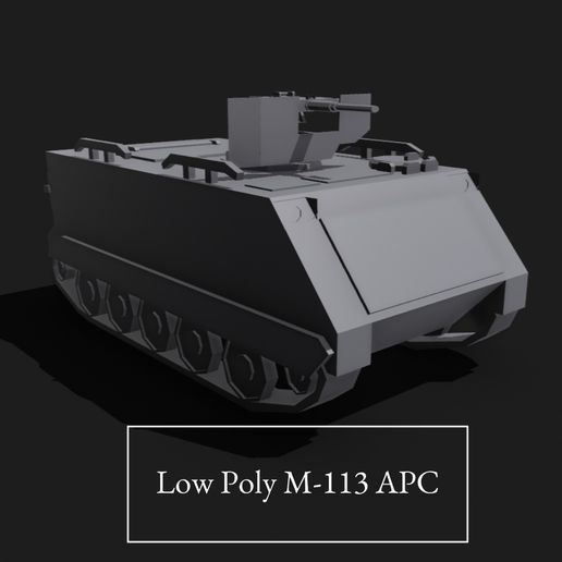 Archivo STL Low Poly M113 APC 🪖 ・Modelo de impresión 3D para descargar ...