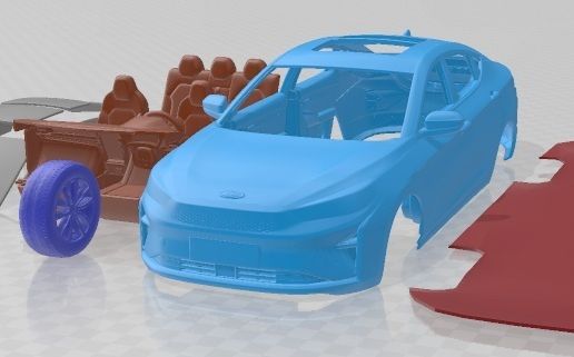🚗 JAC EJ7 2022 Printable Car・Archivo 3D para Impresión 3D・Cults