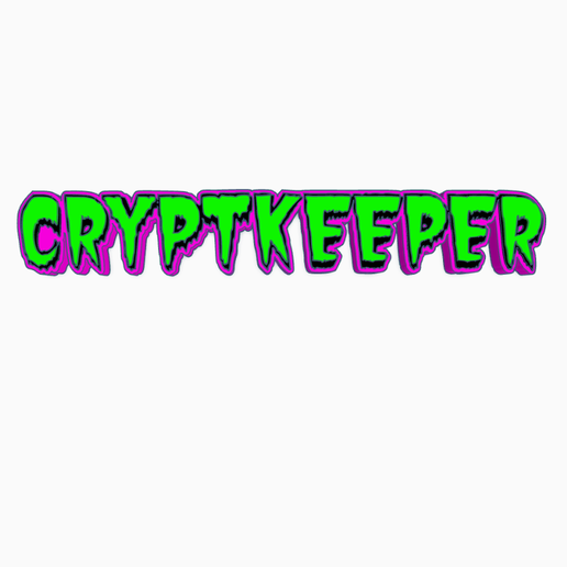👾 CRYPTKEEPER (TALES FROM THE CRYPT) Logo Display by MANIACMANCAVE3D ...