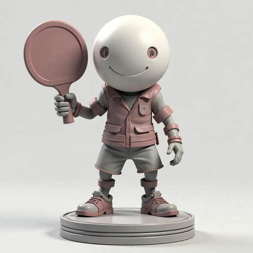 Ping-Pong Character Bust 🏓💥・ 3MF File for 3D printing・Cults