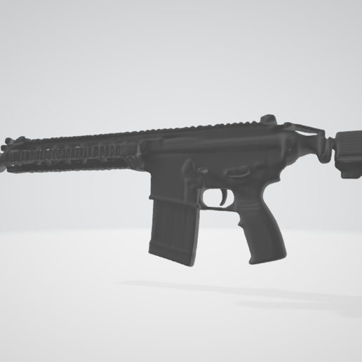 🦸 XM7 rifle for action figures・ STL File for 3D printing・Cults