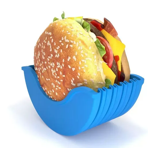 🥪 Burger container・ STL File for 3D printing・Cults