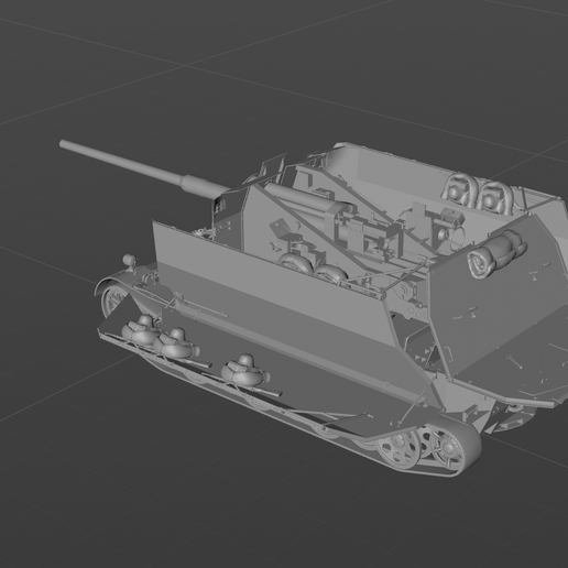 🔫 Material del modelo 3D del cañón antiaéreo autopropulsado alemán VFW ...