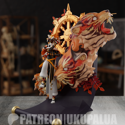 👾 Waai Fu - Arknights (PRESUPPORTED)・ STL File for 3D printing・Cults