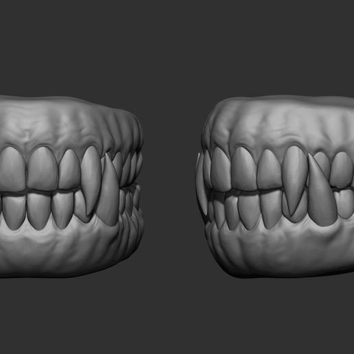👹 21 Creature + Monster Teeth・ 3D File for ・Cults