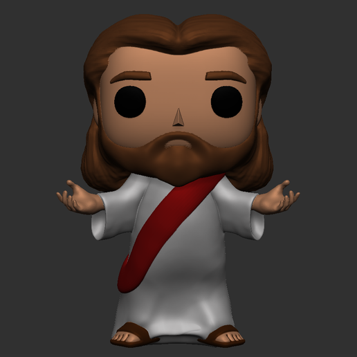 ️ Jesus Pop Style – 3D Printable Collectible Figure・ STL File for 3D ...