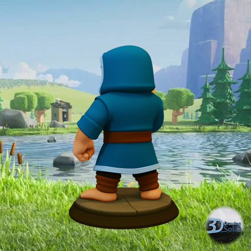 🗿 Coc Wizard Figure・ STL File for 3D printing・Cults