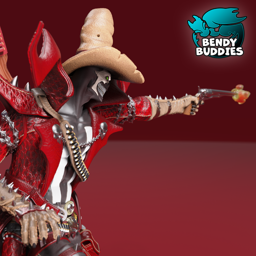 🏹 Gunslinger Spawn / Hellspawn / Wild West Comic Character / Demonic Hunter / Motorcycle ...