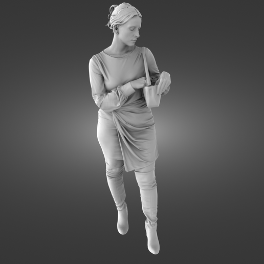 STL file Female searching her bag ♀️ ・3D print object to download・Cults