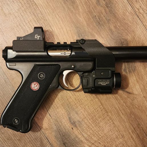 🔫 Ruger MK pistol jpoint/rmsc mount and lower rail・Free 3D File for 3D ...