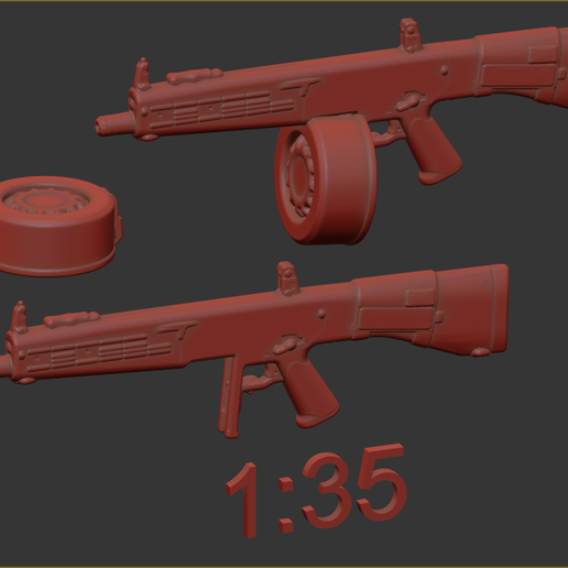 🔫 (1:35 scale) AA-12 UPDATE.・ 3D File for 3D printing・Cults