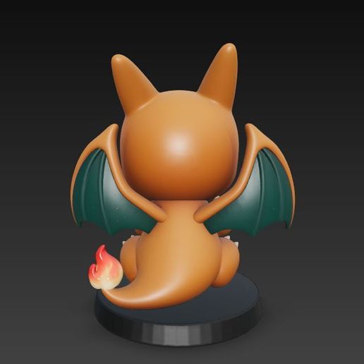 🐉 charizard chibi pokemon・ STL File for 3D printing・Cults
