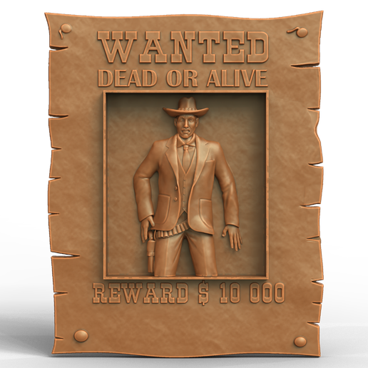 Datei 3D 3D Model STL File for CNC Router Laser & 3D Printer 5168 Wild West 21 📁 ・Design für 3D ...