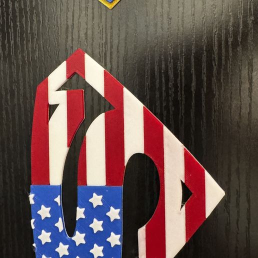 🦸‍♂️ Superman Shield - American Flag Edition | Patriotic Superhero Wall ...