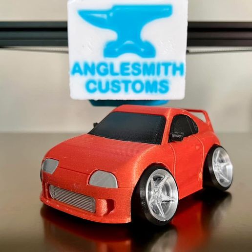 3D printed Tooned Supra MK4 - model kit • made with Prusa Mini・Cults