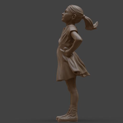 👧 Fearless Girl Printable and renderable・ 3D File for 3D printing・Cults