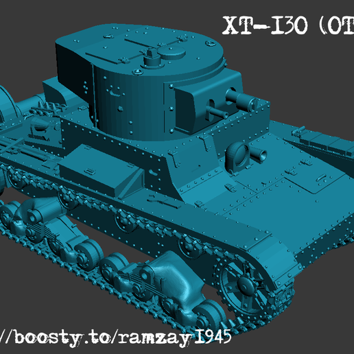 🪖 KhT-130 (OT-130) 1:100・ 3D File for 3D printing・Cults