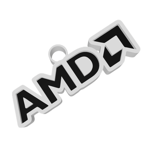 Archivo STL Amd Logo Radeon Fan Edition KeyChain 🗝️ (3MF)・Idea de ...