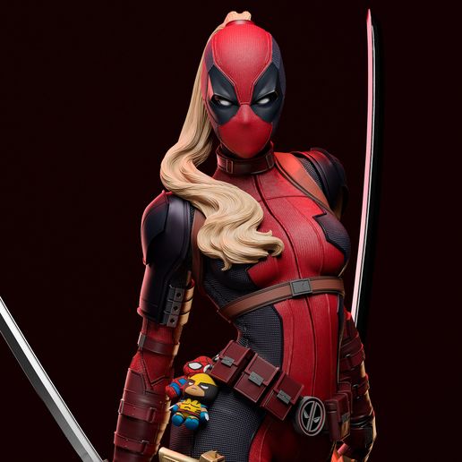 🗿 Lady Deadpool・ 3D File for 3D printing・Cults