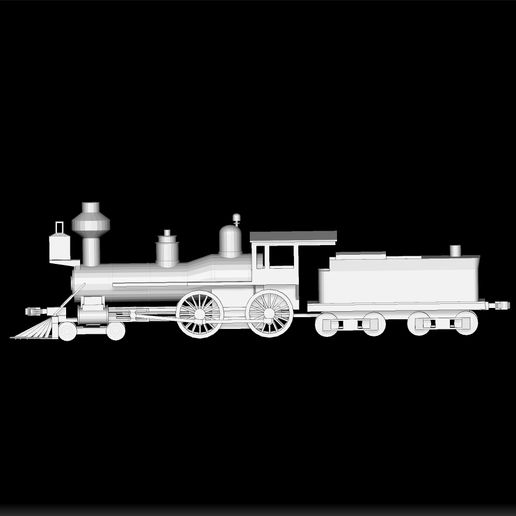 🤠 Western Train 3D Print - Classic Locomotive Design - Detailed Old ...