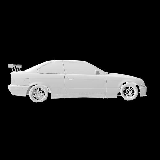 🩻 3D SCAN DATA BMW 3er. (E36 Coupe) EXTERIOR・ STL File for 3D printing ...