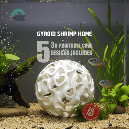🦐 Shrimp Hideout 3D Print | Nano Tank Shrimp House | Aquarium Shrimp ...