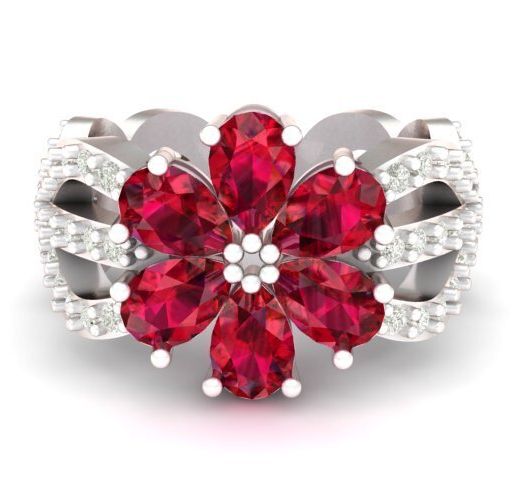 STL file FEMALE RUBY RING 3D PRINTABLE MODEL ♀️ (OBJ)・3D printing model ...