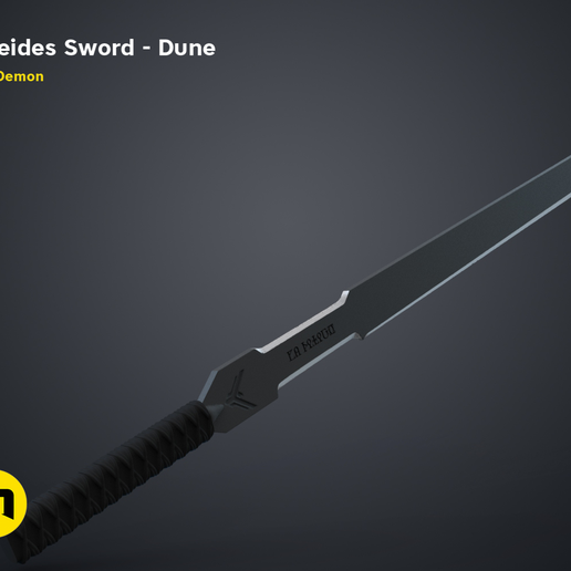 🗡️ Atreides Sword 2 – Dune・ 3D File for ・Cults