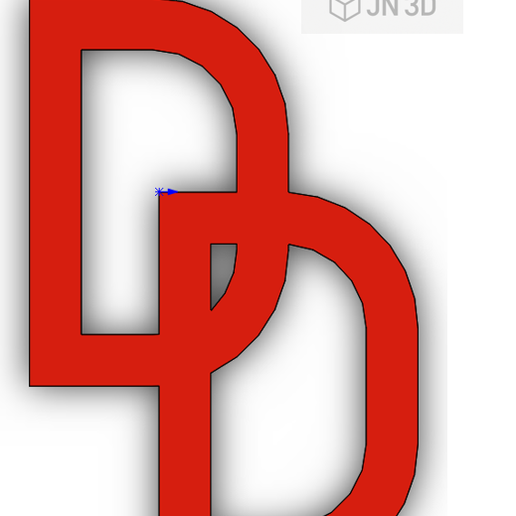 🗝️ Daredevil Logo Keychain・Free STL File for 3D printing・Cults