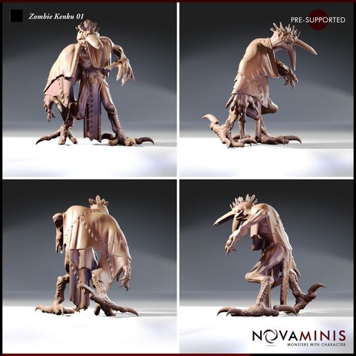 3D file Zombie Kenku 01 🧟 ・3D printable model to download・Cults