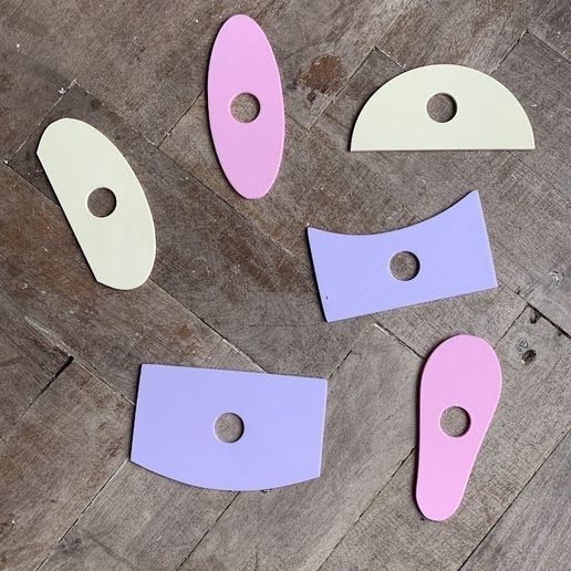🥖 Set x 6 Slats for Ceramic Ceramic Spatulas Clay Pottery・ STL File for ...