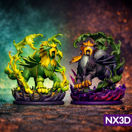 🔥 Flame Guardian Lion – Fire Elemental Beast Statue STL・ 3D File for 3D ...