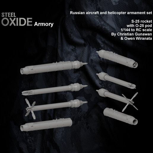 🚀 Russian S-25 rocket with O-25 pod・ STL File for 3D printing・Cults