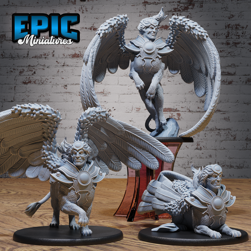 3D file Sphinx Prime Set ‧ DnD Miniature ‧ Tabletop Miniatures ‧ Gaming ...