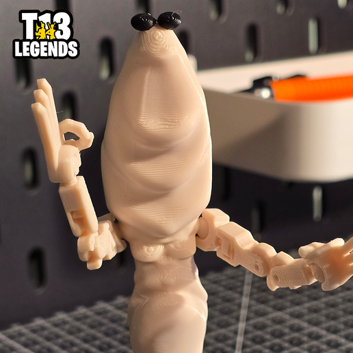 🪱 Marcus the Worm VR Chat Inspired T13 Legends Dummy 13 Figure・ 3MF File for 3D printing・Cults