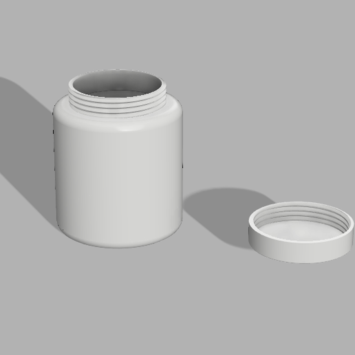 🫙 Protein Powder Jar Container Large Storage Screwable・Archivo STL para ...