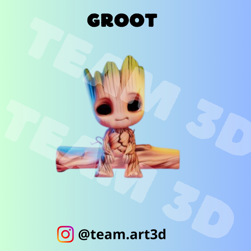 STL file Groot 🦸 ・3D printer model to download・Cults