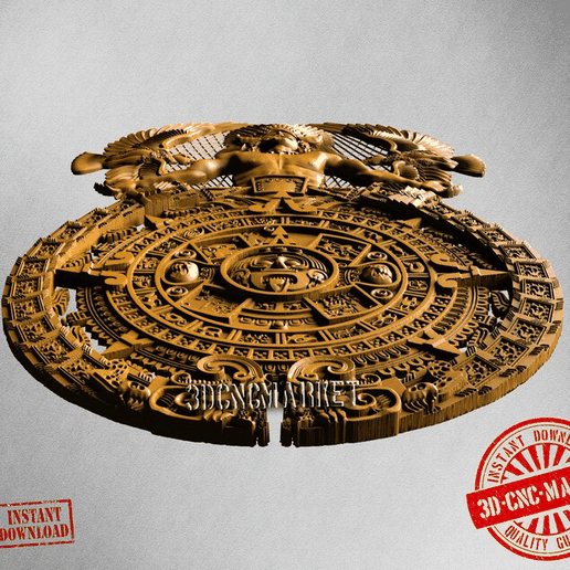 📅 Maya Calendar stl, Maya Calendar 3d figure, stl, 3d printer STL files ...