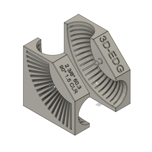 🧑‍🔧 2 3/8" 60.3mm 90 degree Mandrel bend Cut jig・ STL File for 3D ...