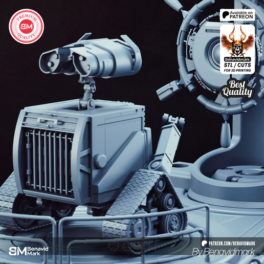 👾 WALL-E STL / 3d Wall E / 3d print WALL-E / Wall E STL Statue.・ 3D File for 3D printing・Cults