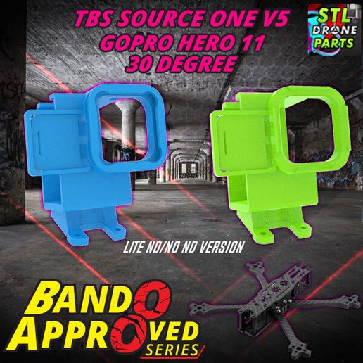 📱 [Bando Approved Series] TBS Source One V5 Gopro Hero 9/10/11 Mount 30 ...