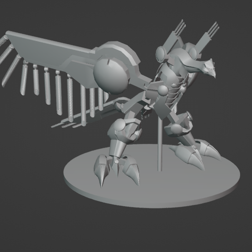 STL file Yugioh Raid raptor Rise falcon 3d printable model figure 🐦 ...